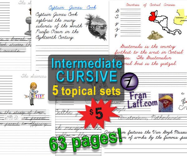 Intermediate Cursive – FranLaff.com