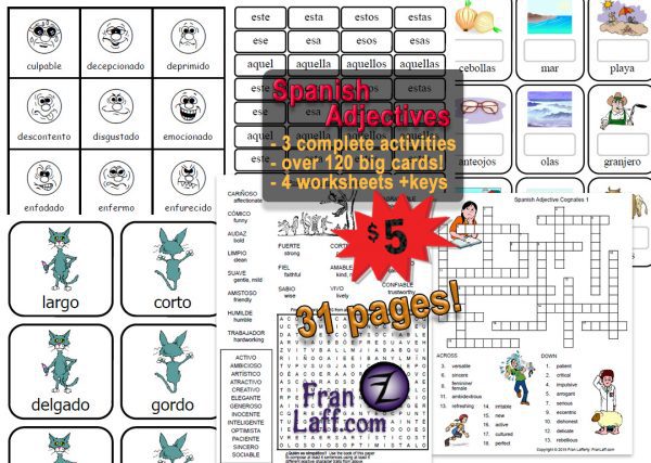 Spanish Adjectives – FranLaff.com