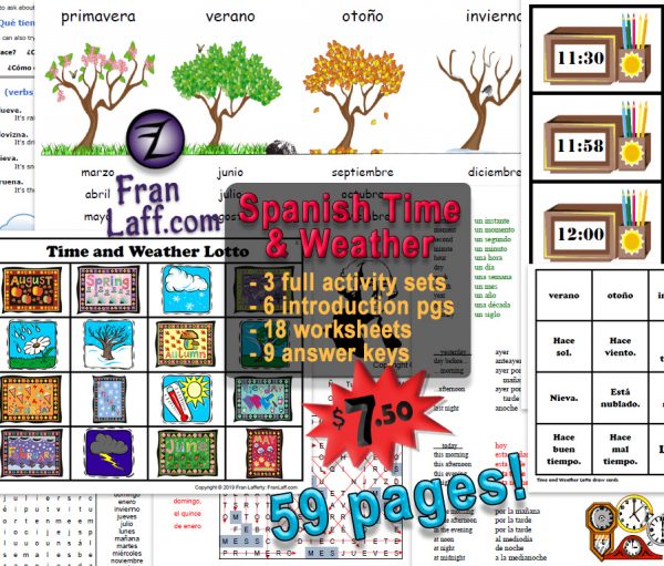 SPANISH Time & Weather – FranLaff.com