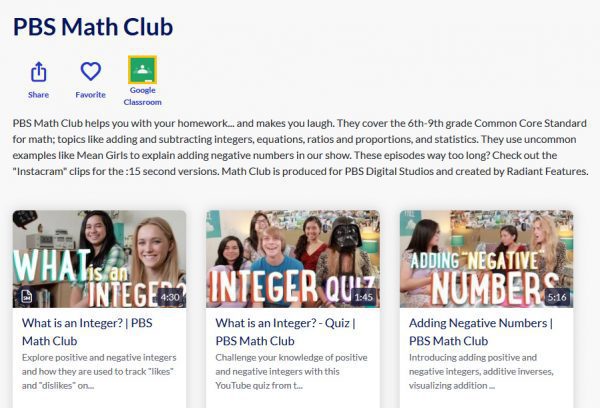 PBS Math Club – FranLaff.com